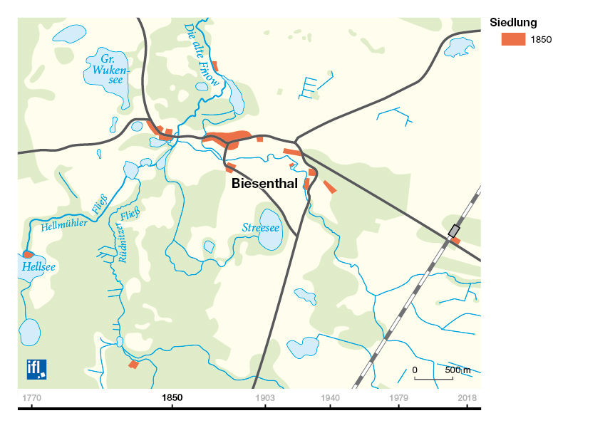 Stadtentwicklung von Biesenthal - http://landschaften-in-deutschland.de/