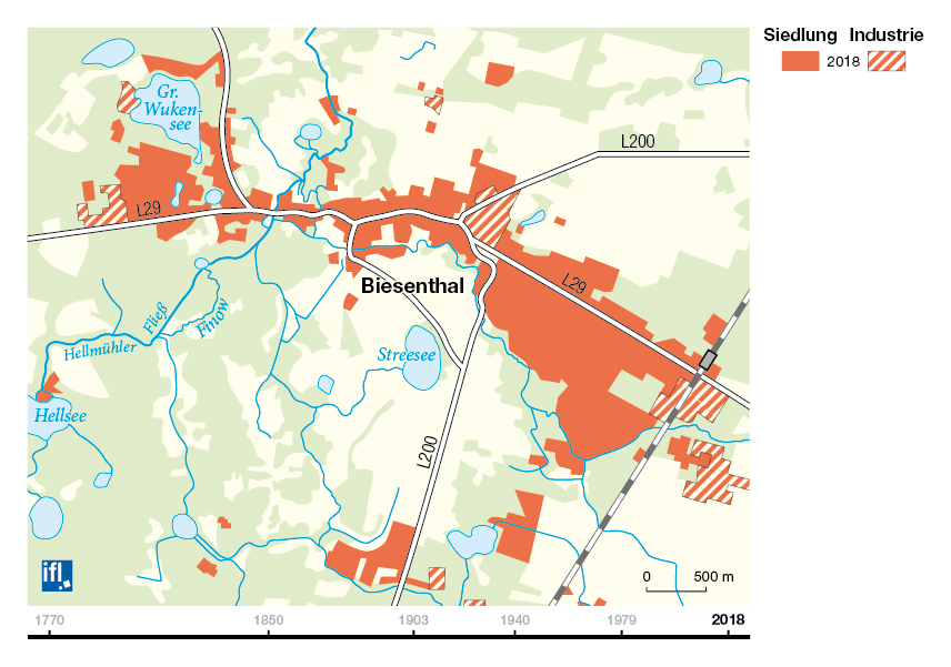Stadtentwicklung von Biesenthal - http://landschaften-in-deutschland.de/